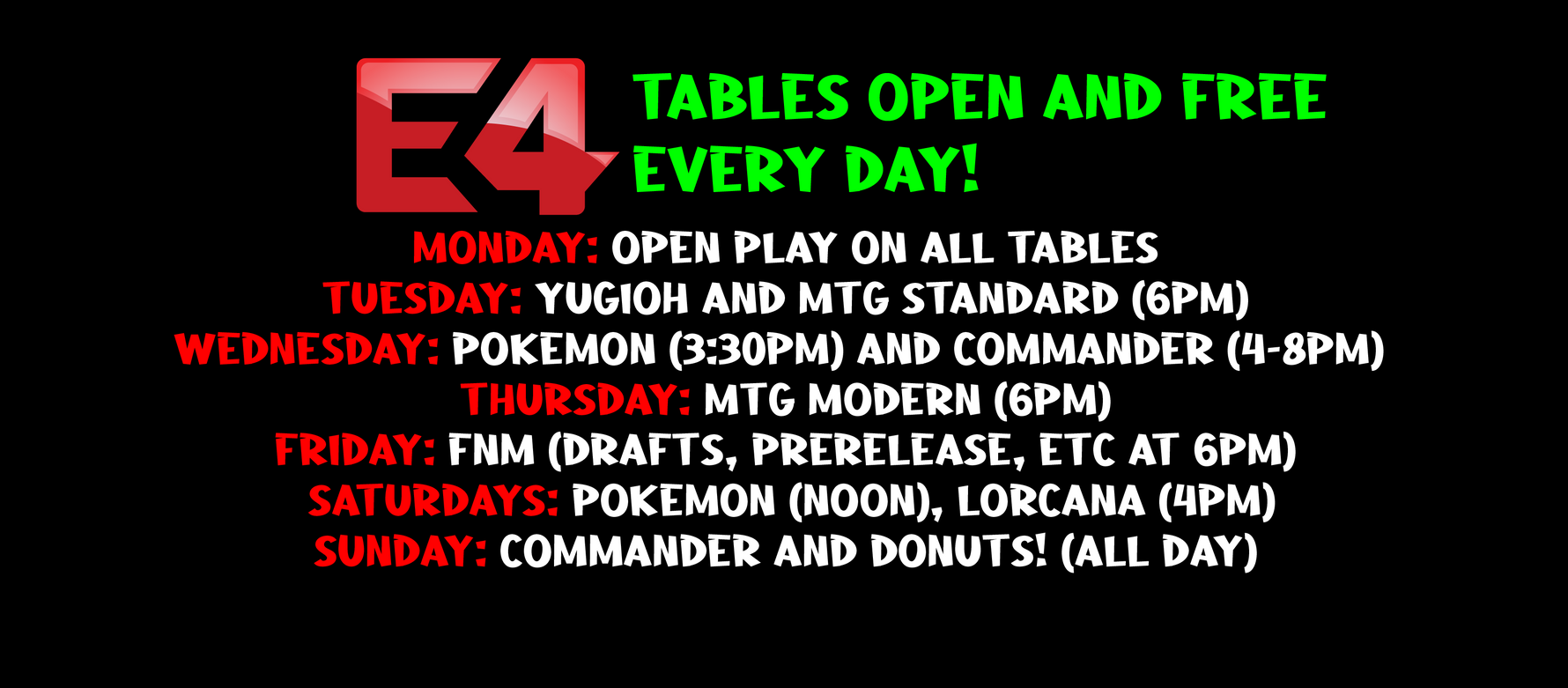 E4 Cards & More