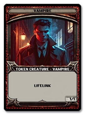 Vampire Token, 1/1 Lifelink - E4 Custom Foil Token