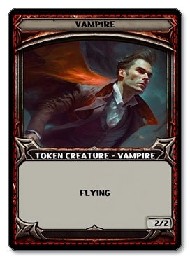 Vampire Token, 2/2 Flying - E4 Custom Foil Token – E4 Cards & More